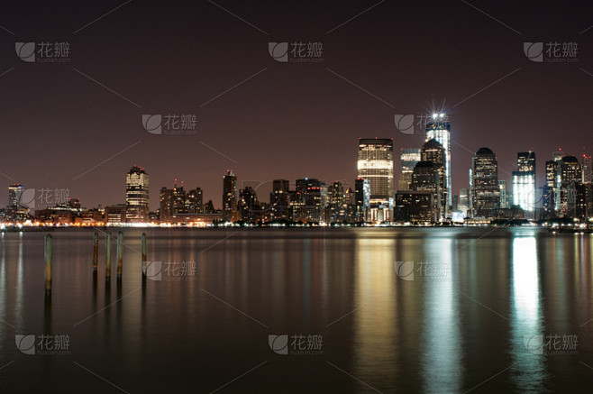 城市天际线,纽约州,水平画幅,美国中大西洋地区,无人,户外,城市,哈德逊河,下曼哈顿区,纽约