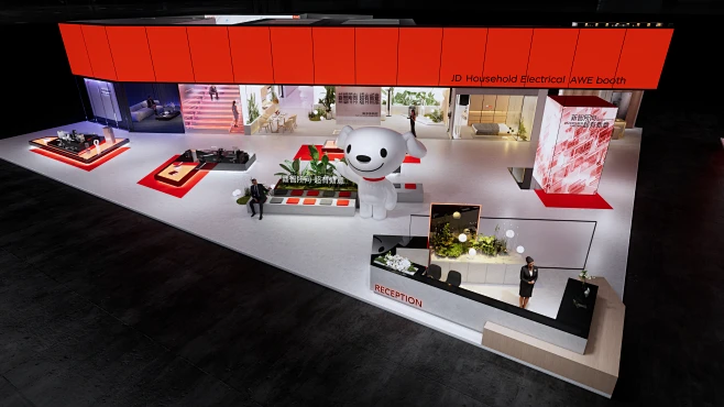 design sketch Exhibition Exhibition Design Technology 3D ces IFA-花瓣网