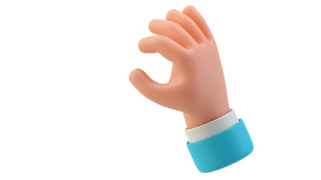 Premium Hand 3D Illustration download in PNG, OBJ or Blend format ...