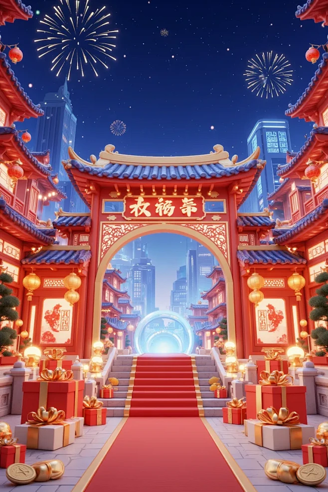 F.1_电商年货节-LoRA-Cici-LiblibAI-花瓣网