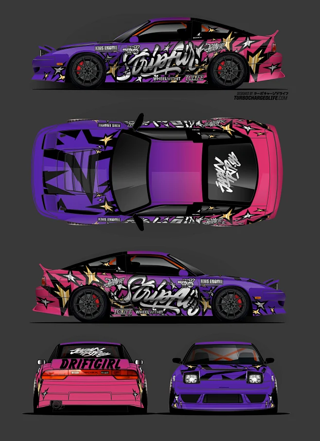 driftwell.com - Livery Graphics : Some of our designs for racing cars-花瓣网