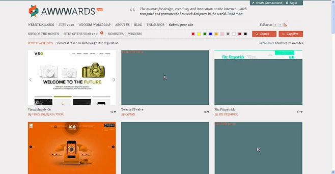 Best White websites | CSS - Html5 Awards-花瓣网