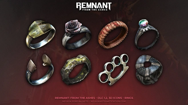 3D Icon Design - Remnant: From the Ashes - DLC 1 and 2 - Rings, Nelson ...