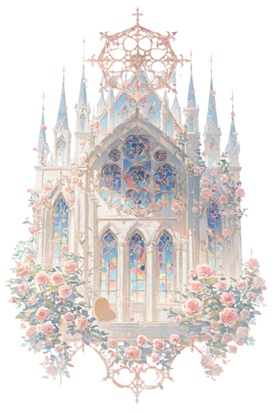 【米图网-52mitu.com】殿堂 欧式 花纹 唯美 梦幻 十字 仪式 花卉欧式图纹-花瓣网