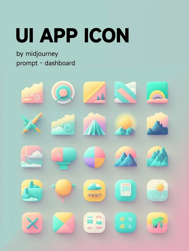 UI APP ICON-花瓣网