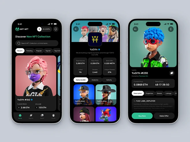 MART-NFT - NFT Marketplace by F. Ferina Chung for everteam on Dribbble-花瓣网