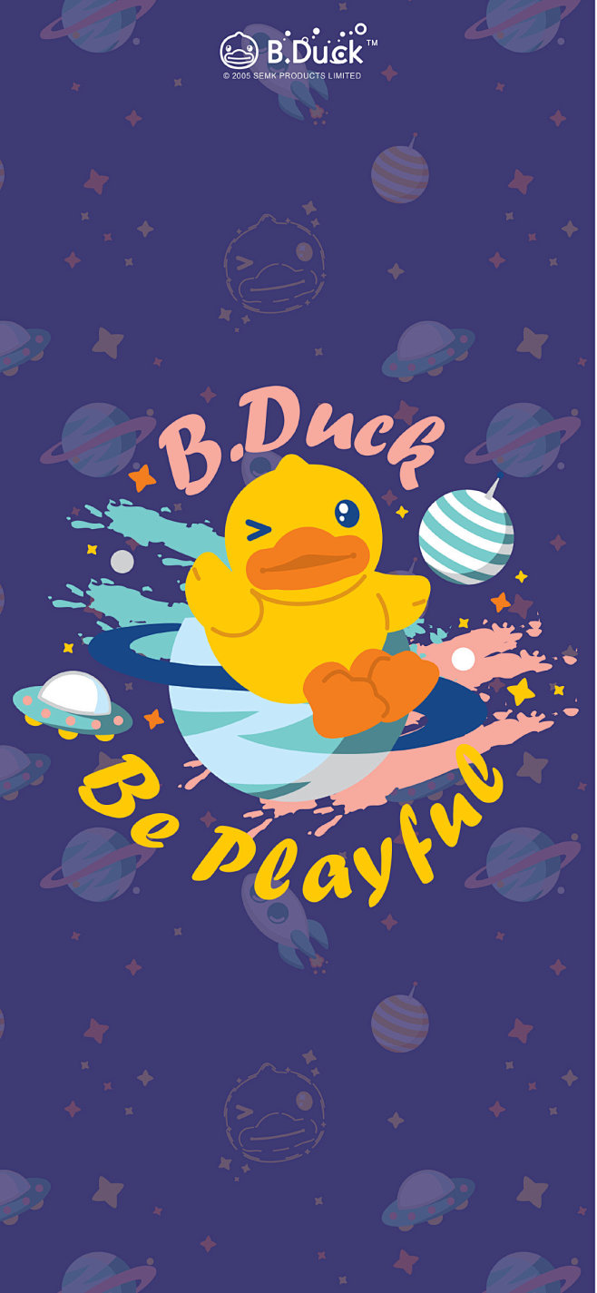 B.Duck环游了整个银河系 趁着星星和月亮 都在 悄悄说声你们都好可爱 你接不接受鸭鸭的表白 ...