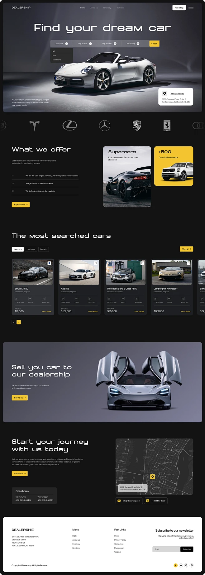Dealership - Website Design / Landing Page by Usman A. on Dribbble-花瓣网