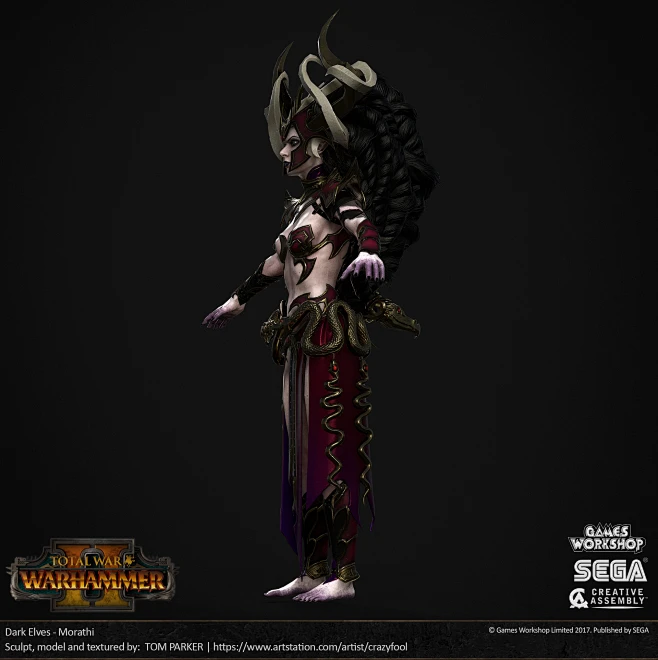 Total War Warhammer 2 - Morathi, Tom Parker : in game model for Morathi ...