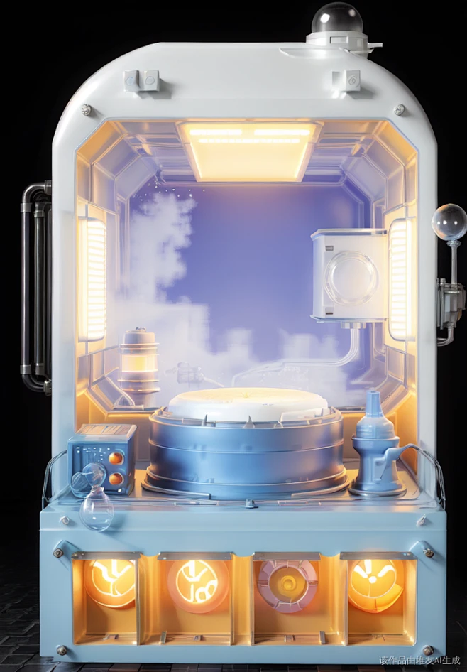 Bubble Matt Gashabon machine， gradient translucent glass melt， laser ...