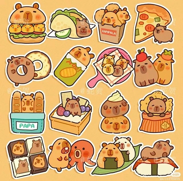 水豚 美食 -花瓣网