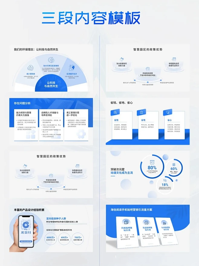 更多人选择的内容页PPT模板~三段式好看易用 - 小红书