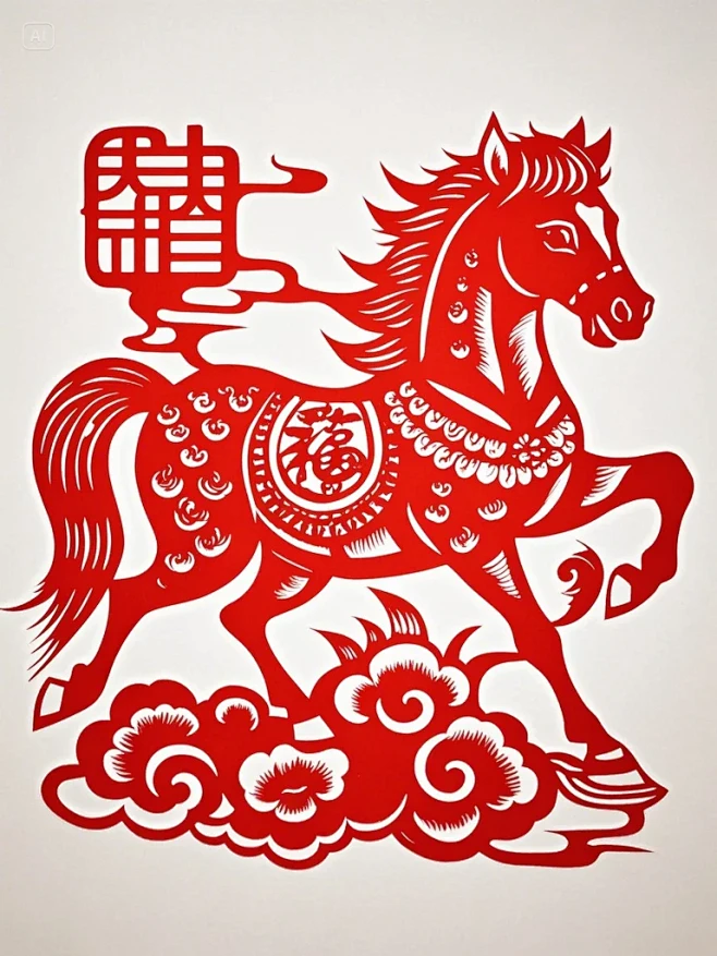 剪纸，马到成功 - 小红书-花瓣网