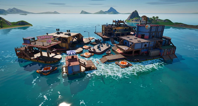 Raft Town - Gun Game (Fortnite Creative/UEFN)-花瓣网
