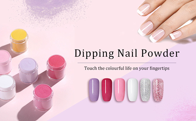 Dipping Nail Powder Acrylic Nail Powder Without Lamp Cure Natural Dry ...