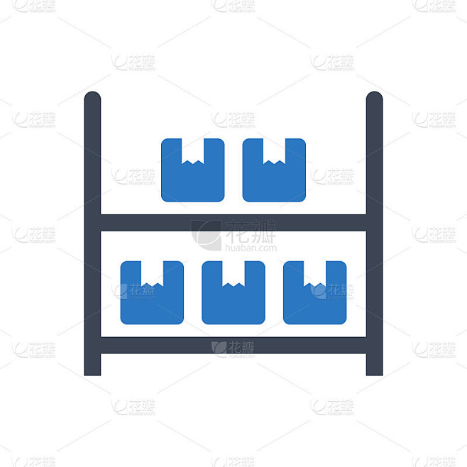 仓储货架的图标