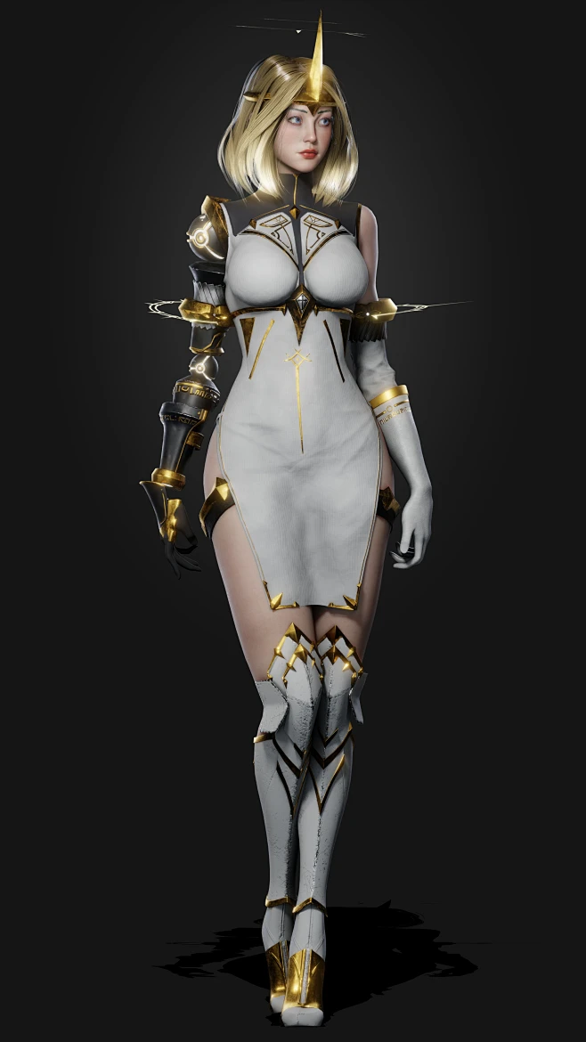 Angel - Realtime Character, Gálbano Paz : Personal project based on the concept of Hwan (煥 ...