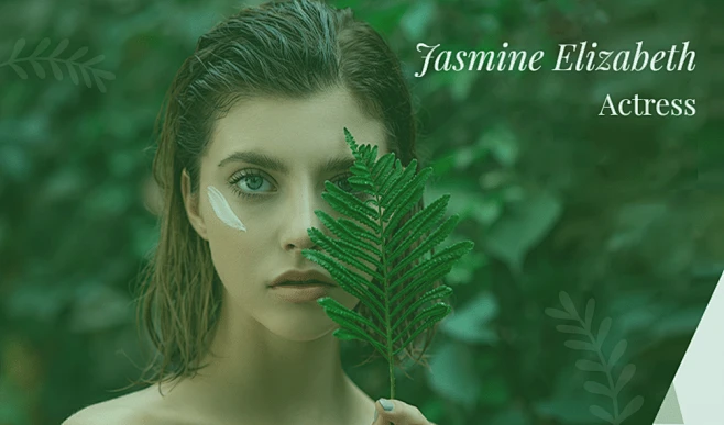 Actress Personal Introduction Business Card素材-花瓣网