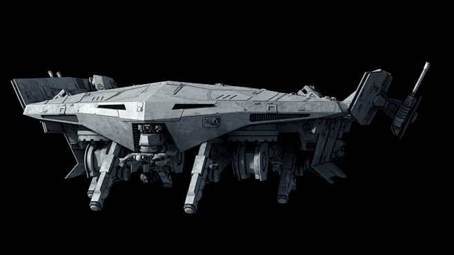 All-Terrain Storm Walker (AT-SW)，Ansel Hsiao 为星战系列创作的飞船作品