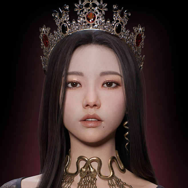 Black mamba girl, Soyeon Jeong : I made it by referring to Karina's costume of Black Mamba MV