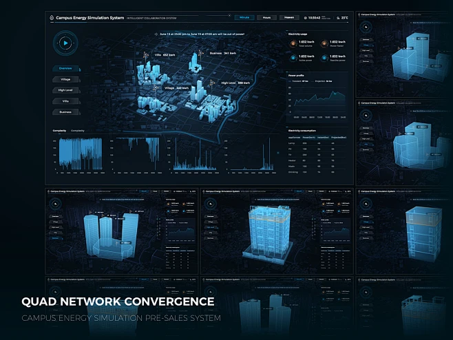Fusion System x FUI 3d c4d city data data visualization fui fui design ...