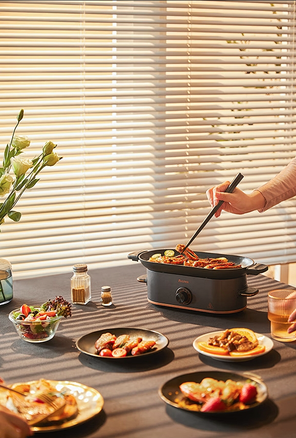 【法诗缇（Fastee）FST-28A】法诗缇（Fastee） 迷你电烤盘家用小烤肉锅 无烟电烧烤炉 电烤炉 煎肉锅 室内烤盘 黑色【行情 ...