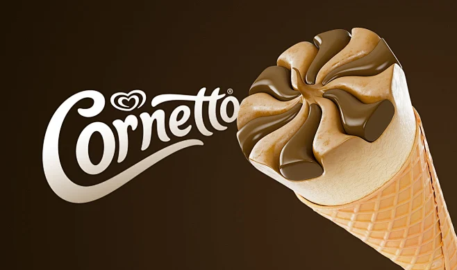 Behance 上的 3D Cornetto - Personal Version Ice Cream-花瓣网