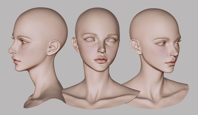 BJD doll head - Lisa, Nayoun Keara Kim : Hi :) this is my 2nd female ...