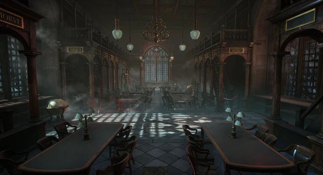 The Library , Maria Yue : My latest lighting and volumetric fog study ...