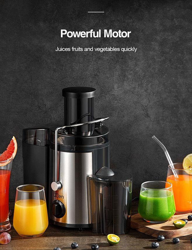 Amazon.com: Qcen Juicer Machine, 500W Centrifugal Juicer Extractor with ...