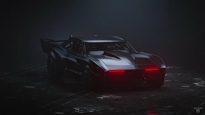 automotive batman Batmobile CGI concept concept art design dramatic ...