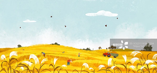 丰收的秋天_创意图片-花瓣网