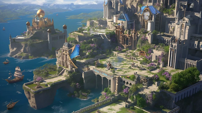 francislong__Game_scene_an_SLG-type_main_city_close-up3d_ancien ...