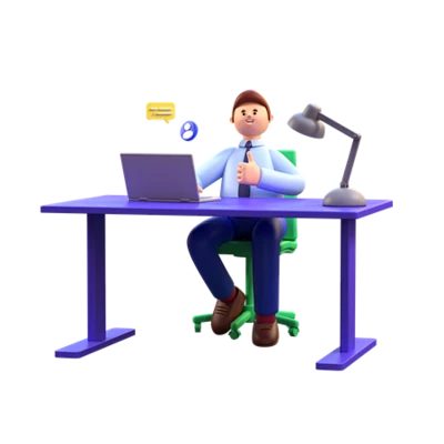 【米图网-52mitu.com】立体元素 3D元素 c4d元素 三维元素 3D渲染 商务人物 3d人物 男人 白领 办公 工作 商务 总经理 商务男人3D办公桌办公的男人-花瓣网