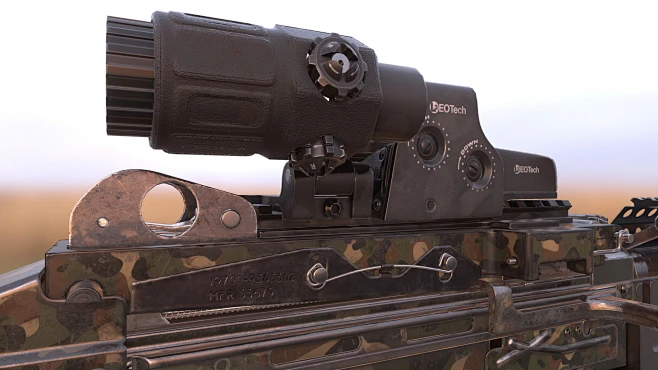 M249 Camo version 1, PATRICK BENAI : I textured the model with Camo ...