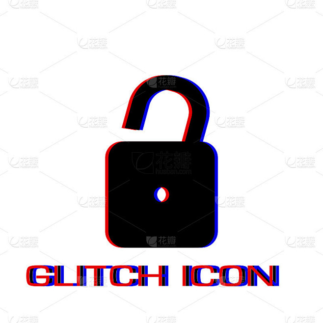 Unlock icon flat