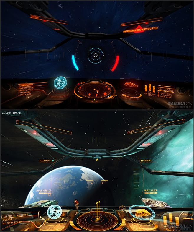 科幻行星游戏 精英:危险(Elite: Dangerous)游戏界面UI |GAMEUI- 游戏设计圈聚集地 | 游戏UI | 游戏界面 ...