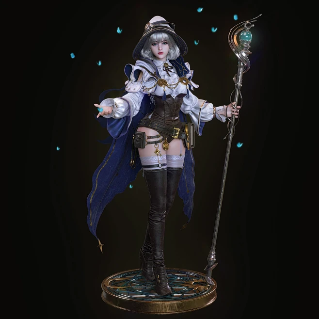 魔法少女%7C三维%7C人物生物%7C前进兔_原创作品-(Z