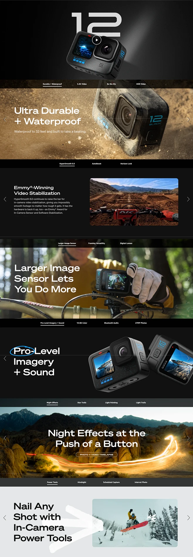 Amazon.com : GoPro HERO12 Black - Waterproof Action Camera with 5.3K60 Ultra HD Video, 27MP ...