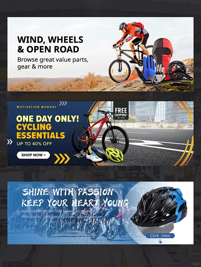 Ebike 单车 跨境电商 banner设计 - 小红书-花瓣网