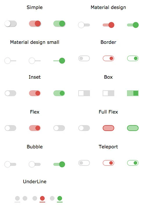 11款好看的 Checkbox 切换开关样式 – Switcher styles collection | 设计达人-花瓣网