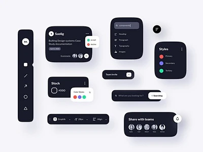 Figma UI Kits - Dark Mode clean ui designer figma figma design ...