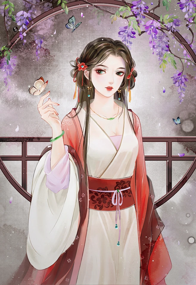 《小美人1》_May牙牙__插画师作品_涂鸦王国gracg.com-花瓣网