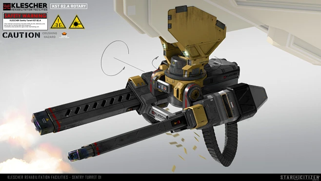 Final sentry turret concept-花瓣网