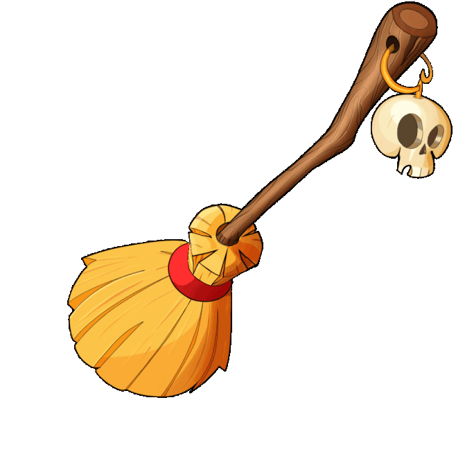 Witch Broom Design and 2.5D Animation-花瓣网