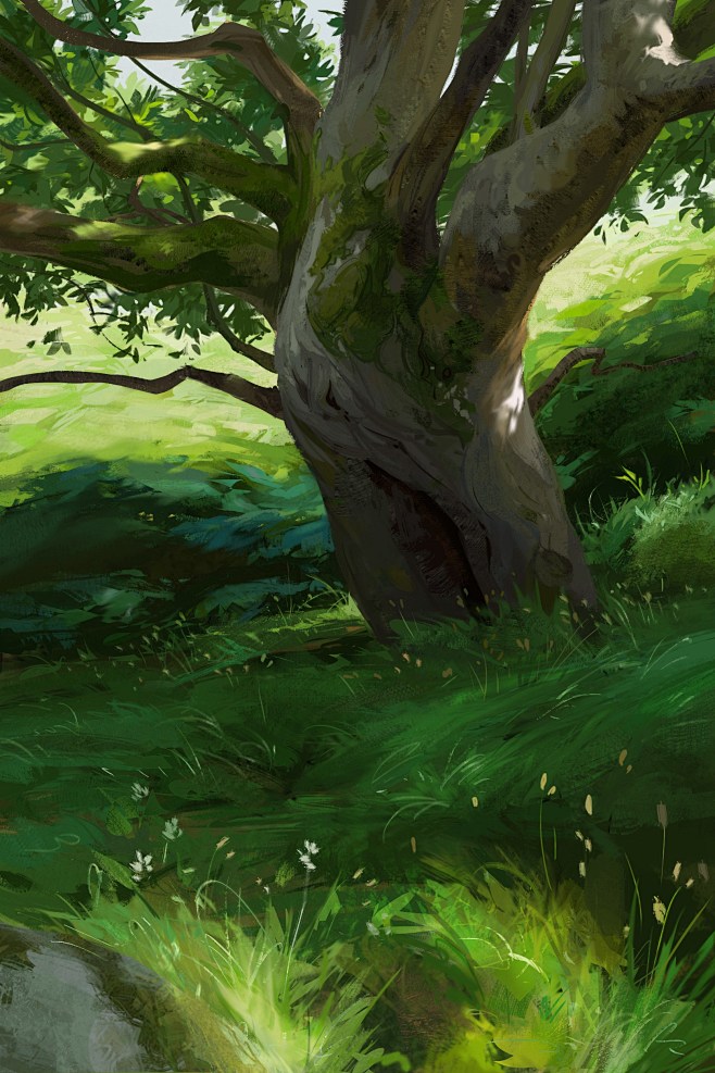 草原场景原画草地场景来自cgbook.cn (150)