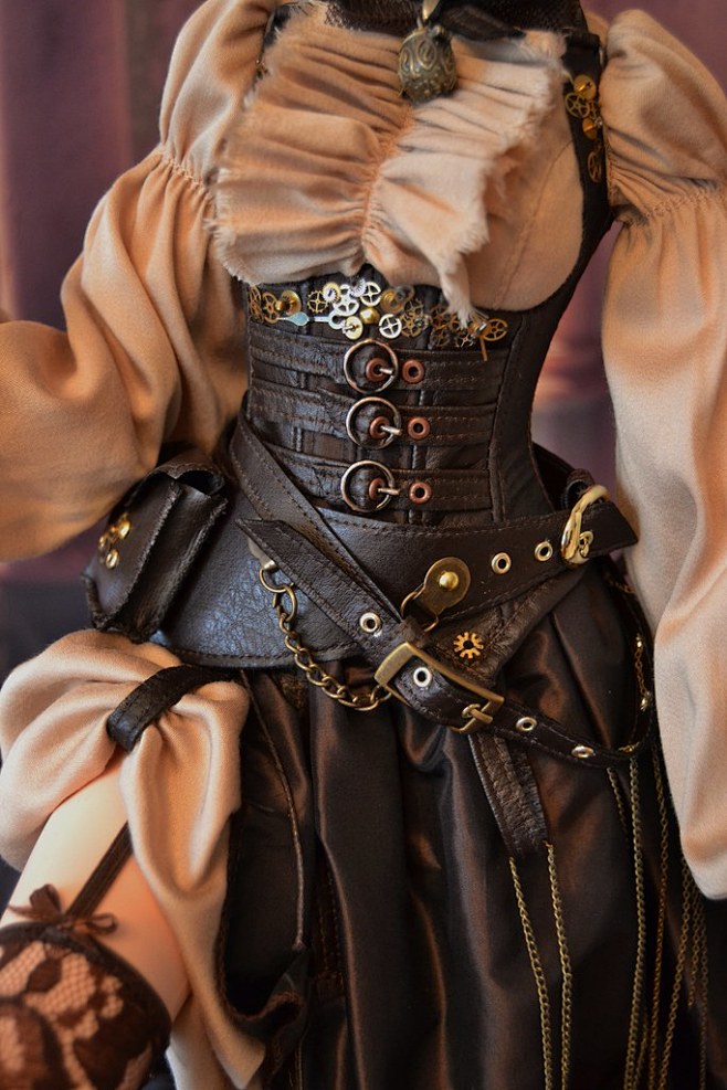 Steampunk outfit for bjd, by NikaNika.(body soom Super Gem, SD ...
