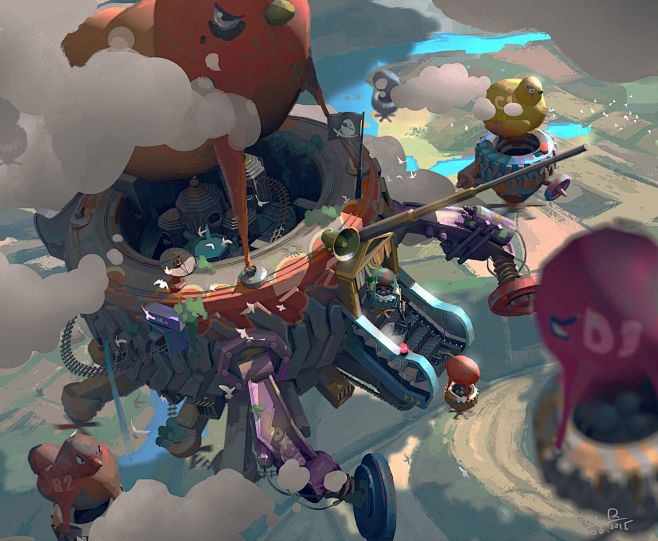 欧美Q版气氛图欧美Q版场景原画欧美Q版场景气氛图来自cgbook.cn (550)