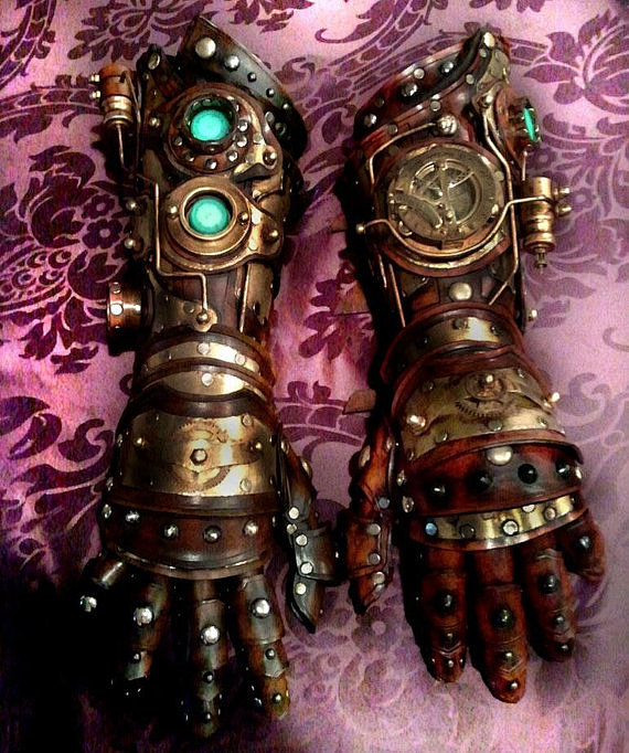 Custom made Steampunk Robot Arm gauntlet(8C731)