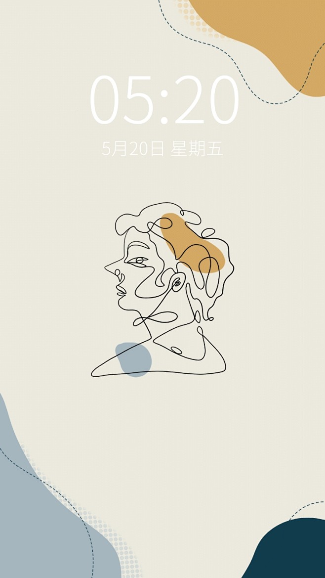 ins简约线条高级风手机壁纸